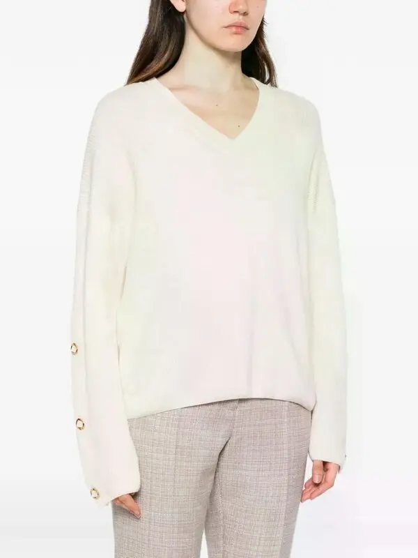 Agnona Long-sleeve V-neck Sweater