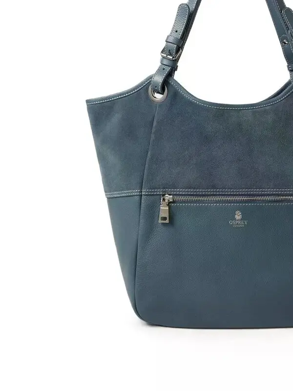OSPREY Luxe Woodstock Panelled Tote Bag - Blue