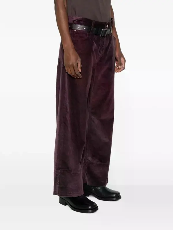 Pinko Corduroy Wide-leg Trousers