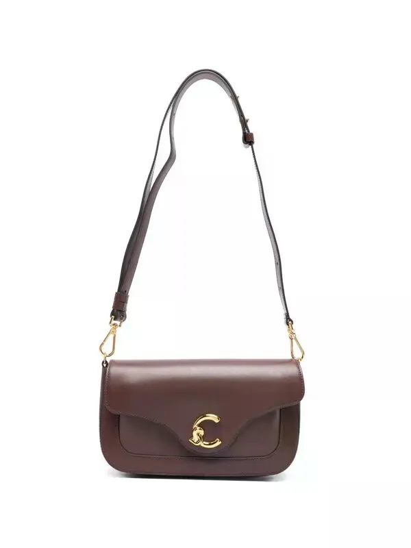 COCCINELLE Logo-plaque Leather Shoulder Bag - Red