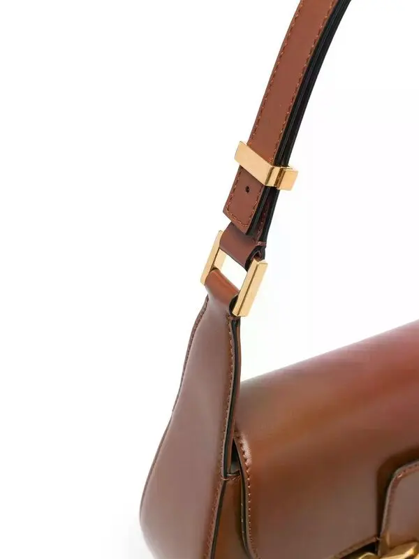 Valentino Garavani Vlogo Leather Shoulder Bag