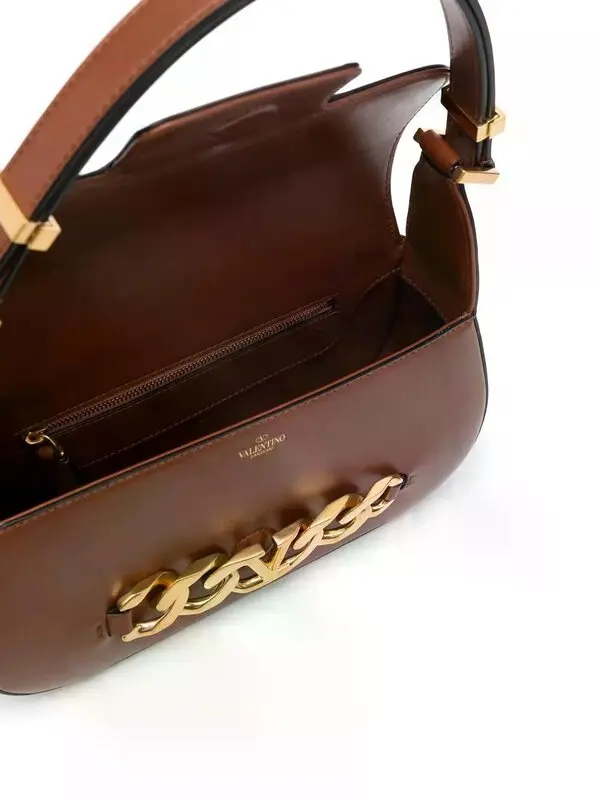 Valentino Garavani Vlogo Leather Shoulder Bag