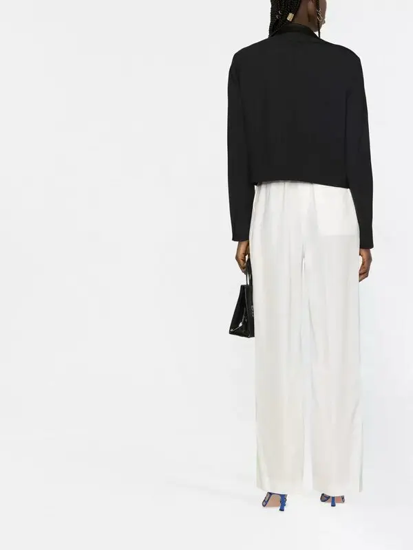 Off-White Single-breasted Cropped Blazer - Black