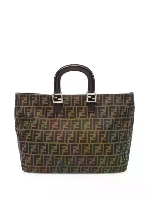 Fendi 2000s Zucca Tote Bag - Brown