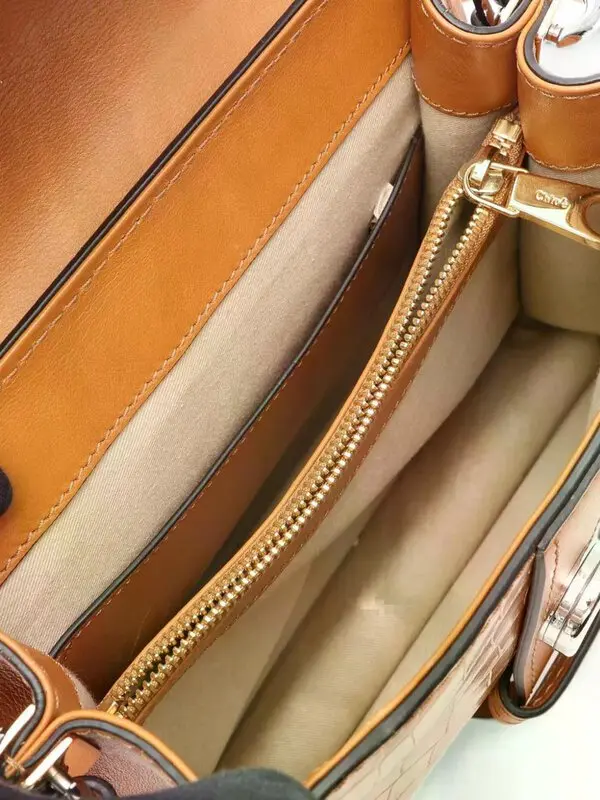 Chloé 2010s Aby Croc-embossed Handbag