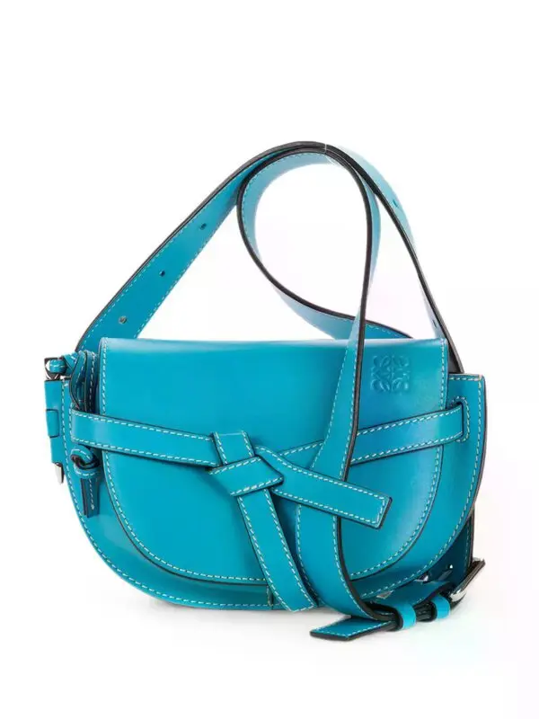 Loewe Mini Gate Knot Belt Bag - Blue