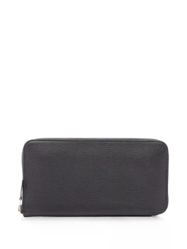 Hermès 2011 Azap Long Chevre Leather Wallet - Black