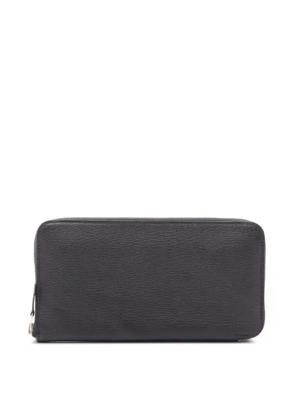 Hermès 2011 Azap Long Chevre Leather Wallet - Black