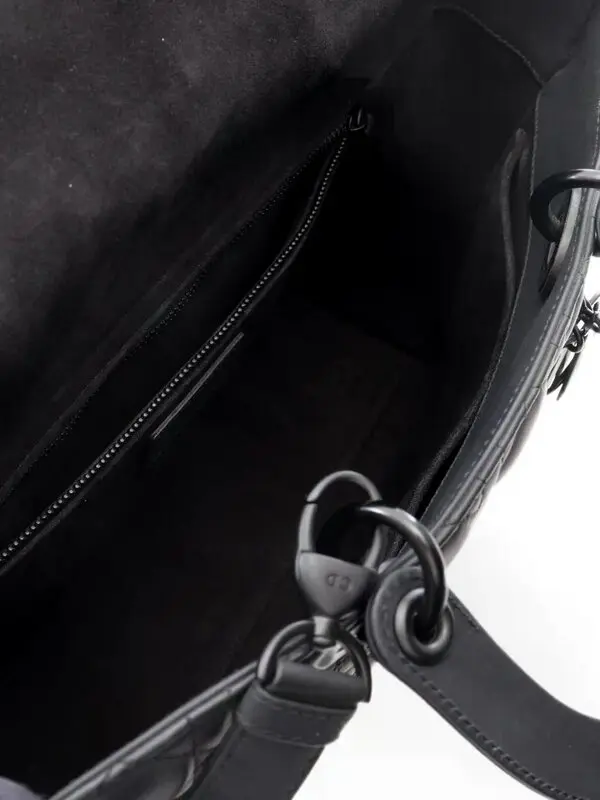 Dior 2010s Lady Cannage Tote Bag - Black