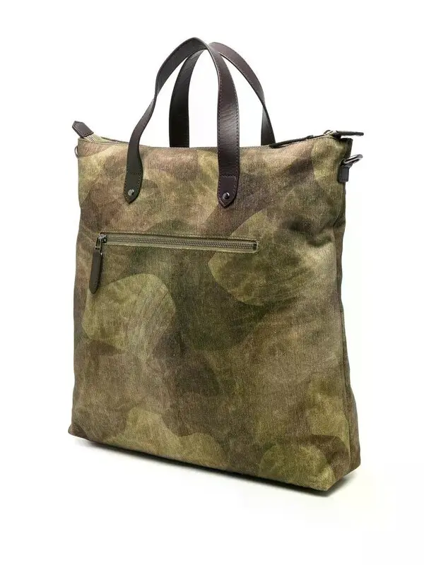 Woolrich Camou Logo-patch Tote Bag - Green