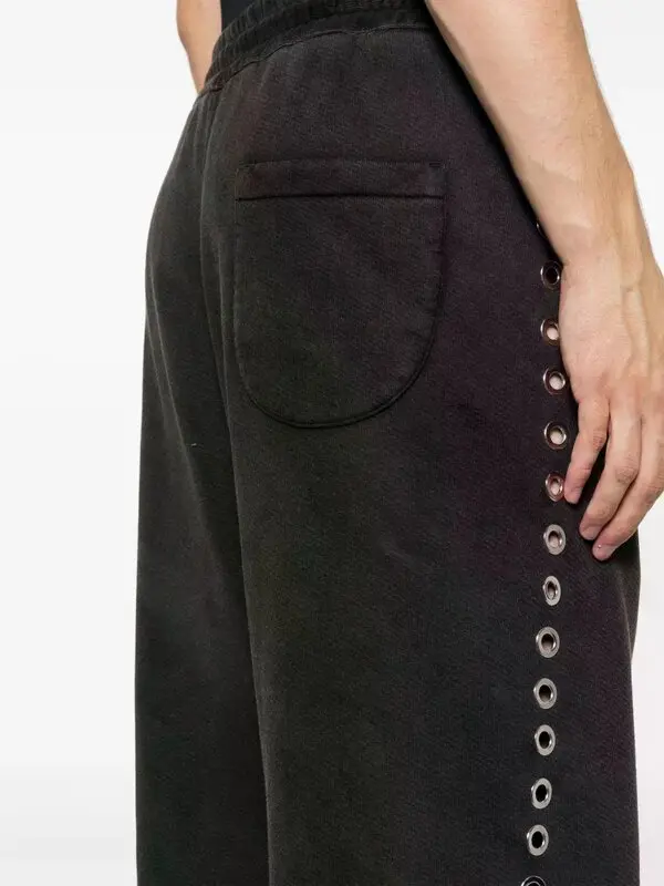 Off-White Eyelet-embellished Track Pants