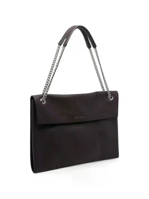 Orciani Venus Grained-leather Shoulder Bag