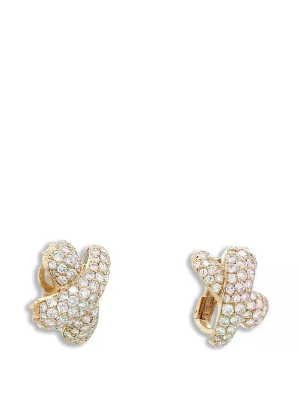 FRED 1970s Ombre Féline Diamond Clip-on Earrings