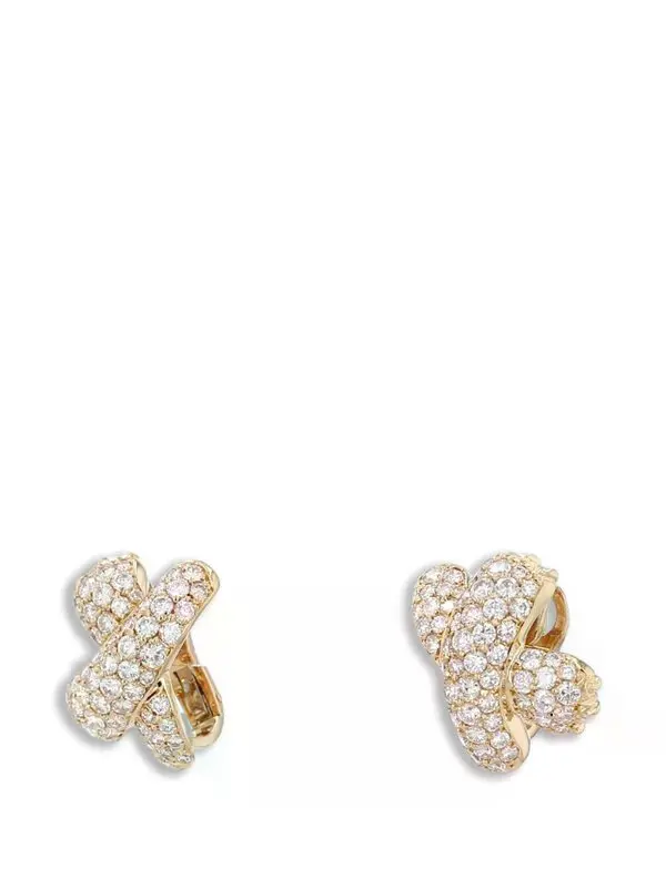 FRED 1970s Ombre Féline Diamond Clip-on Earrings