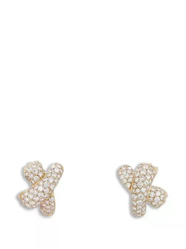 FRED 1970s Ombre Féline Diamond Clip-on Earrings