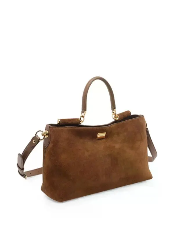 Dolce & Gabbana Vittoria Leather Handbag - Brown