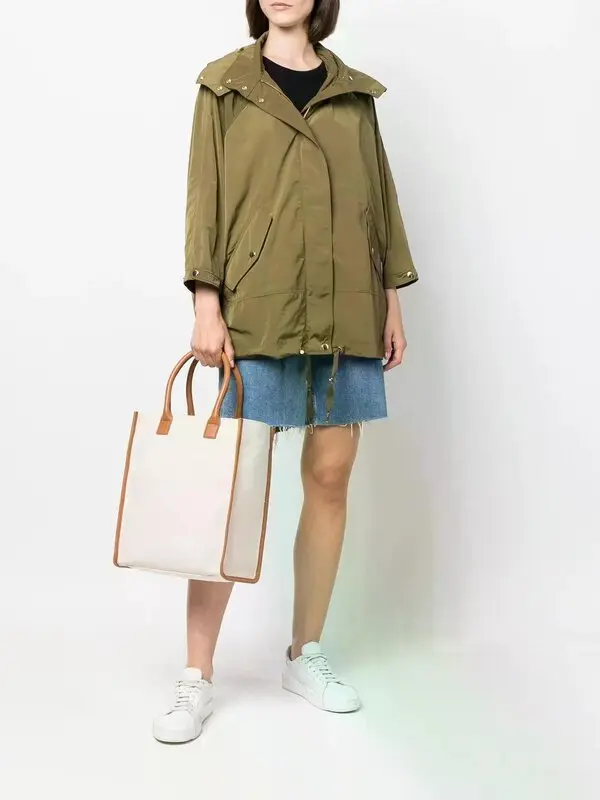 Woolrich Contrast-trim Canvas Tote Bag - Neutrals