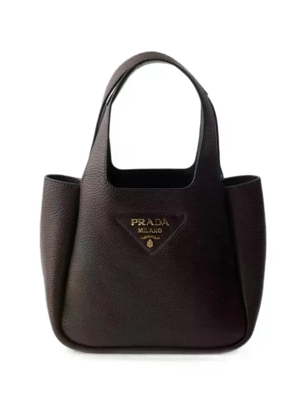 Prada Liaison Mini Leather Handbag - Brown