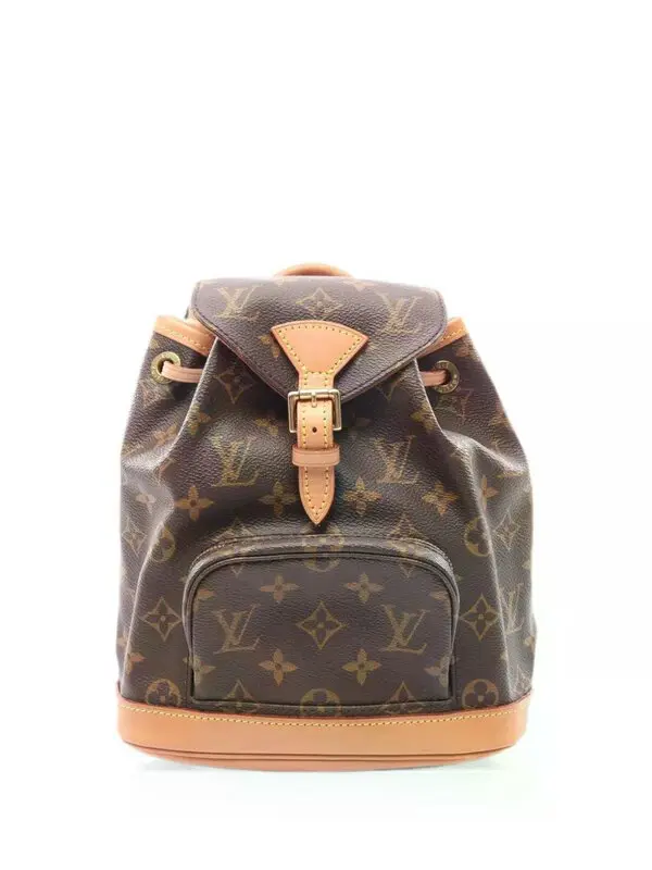 LOUIS VUITTON 1999 Mini Montsouris Monogram Backpack - Brown