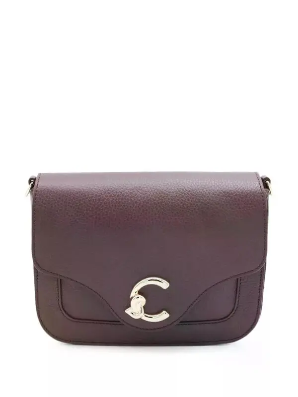 COCCINELLE Logo-plaque Leather Shoulder Bag - Purple