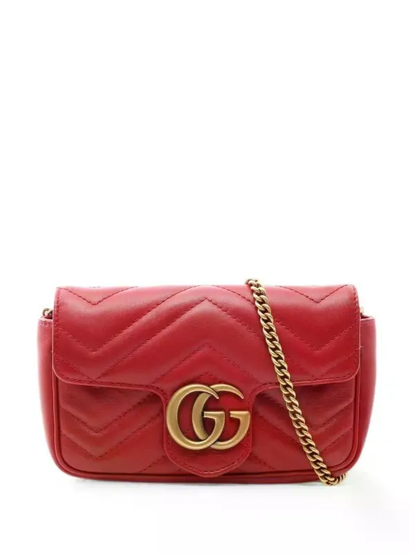 Gucci 2010s Gg Marmont Mini Bag - Red