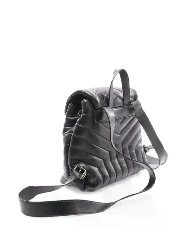 Saint Laurent 2010s Lulu Quilted Backpack - Black