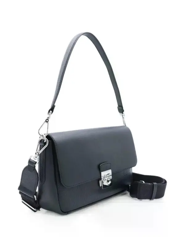 COCCINELLE Pebbled-leather Shoulder Bag - Black