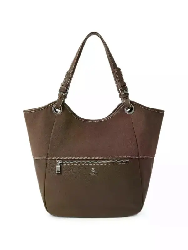 OSPREY Woodstock Leather Tote Bag - Brown