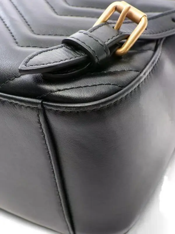 Gucci Gg Marmont Chevron-pattern Leather Backpack