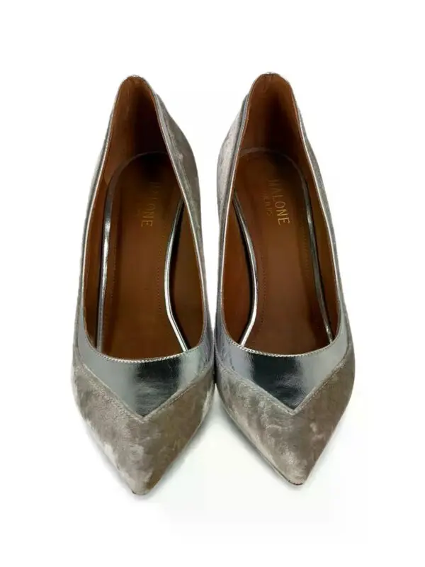 MALONE SOULIERS Pointed-toe Velvet Pumps