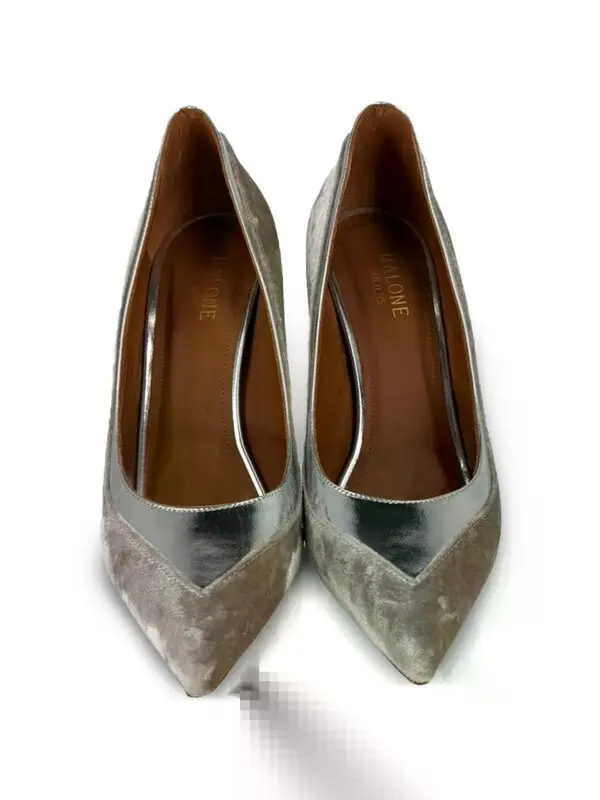 MALONE SOULIERS Velvet Stiletto Pumps