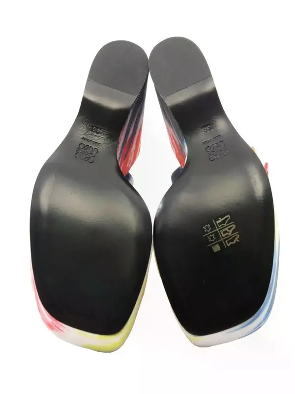Loewe Tie-dye Wedge Sandals