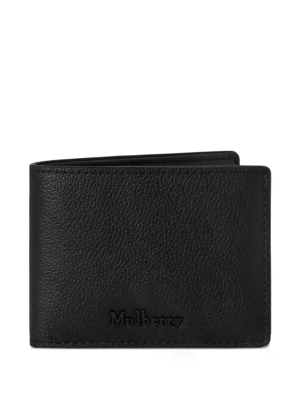 Mulberry Pebble Grain Bifold Wallet - Black