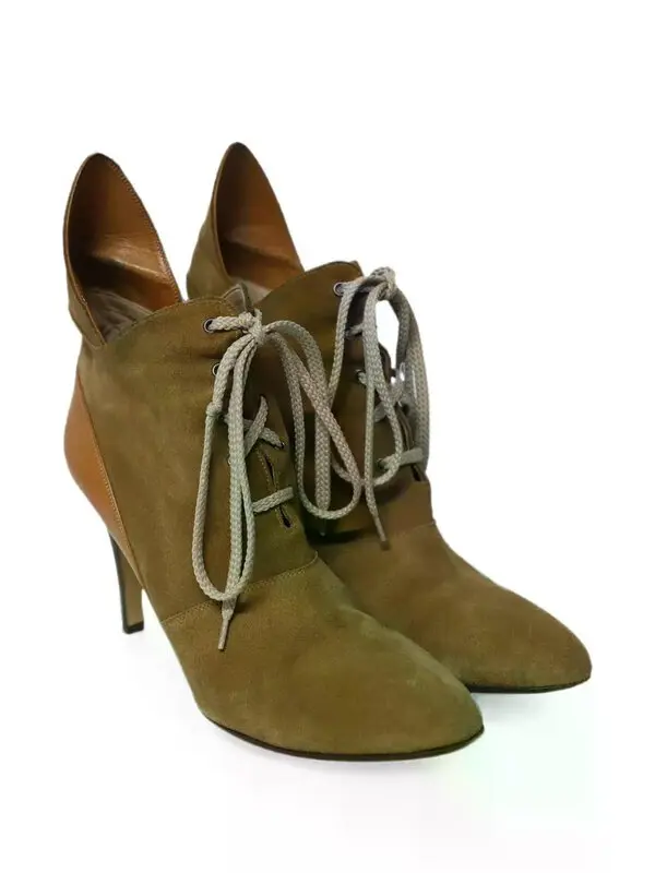 Chloé Gibbon Lace-up Ankle Boots - Brown