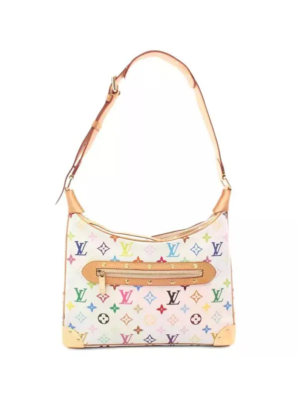 LOUIS VUITTON Takashi Murakami 2003 Boulogne Monogram Multicolour Canvas Shoulder Bag