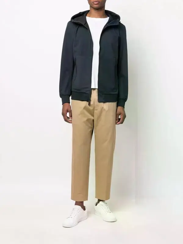 Woolrich Zip-up Hooded Windbreaker - Blue