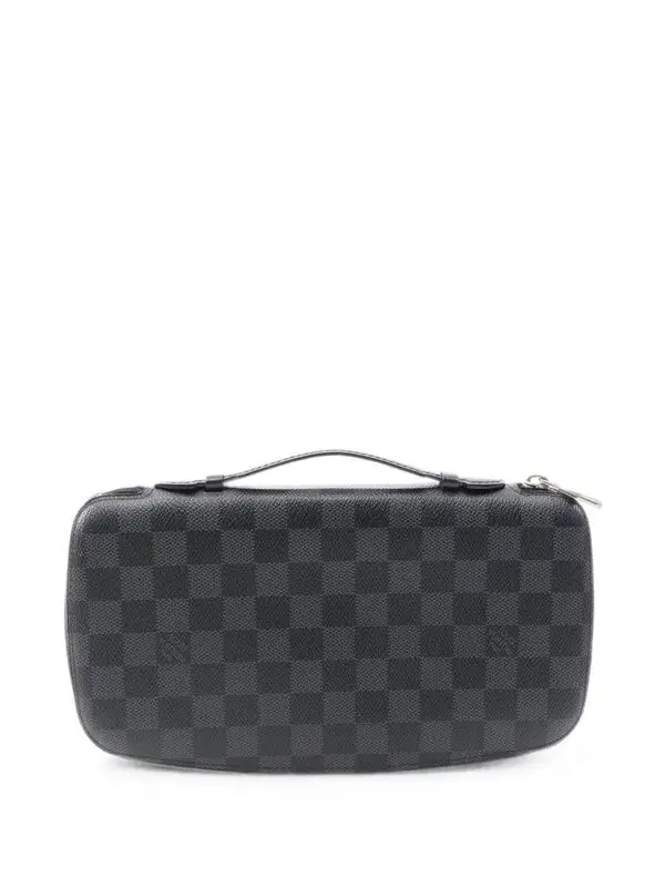 LOUIS VUITTON 2015 Atoll Damier Graphite Wallet - Black