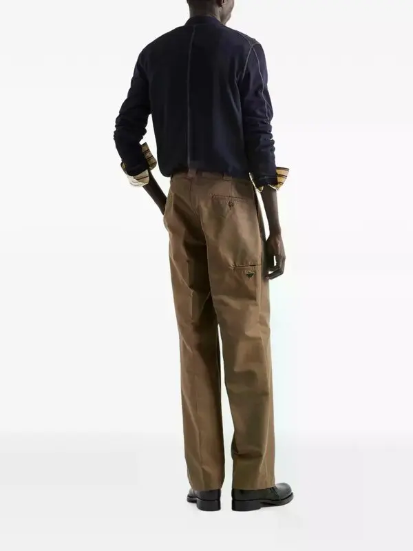Prada Long-sleeved Wool Polo Sweater