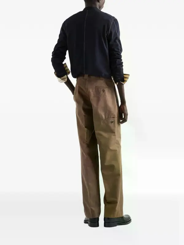 Prada Long-sleeved Wool Polo Sweater - Blue
