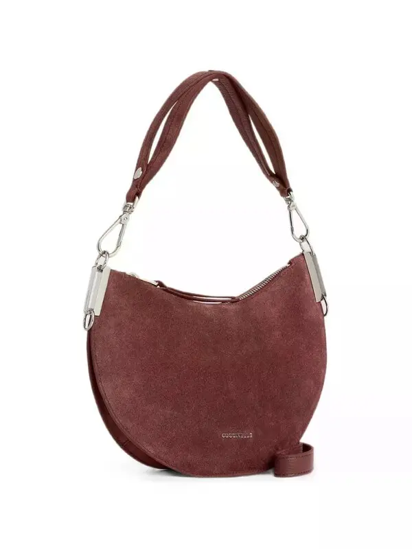 COCCINELLE Sunup Suede Crescent-shaped Shoulder Bag