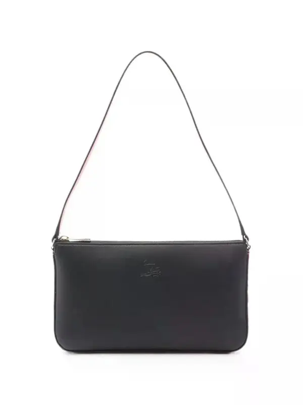 CHRISTIAN LOUBOUTIN 2020s Loubila Leather Shoulder Bag - Black