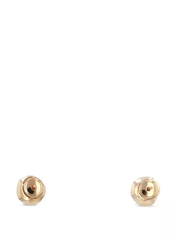 Dior 2022 Rose Couture Diamond Earrings - Gold