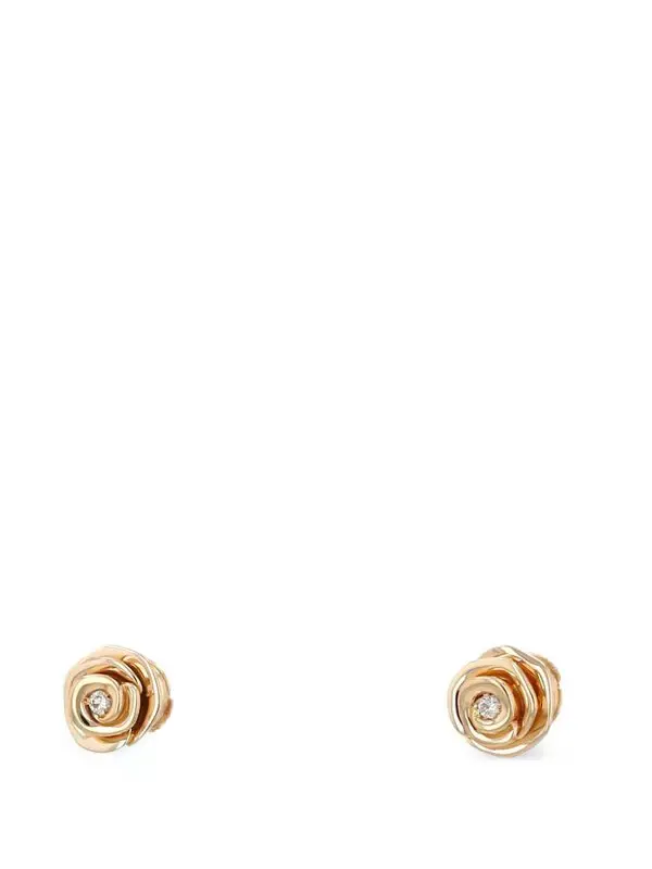 Dior 2022 Rose Couture Diamond Earrings
