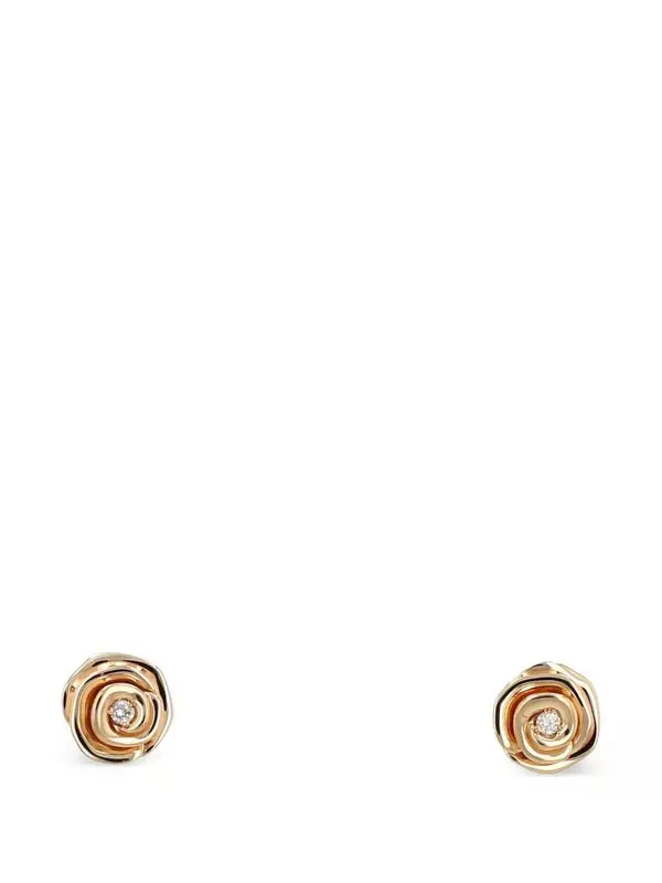 Dior 2022 Rose Couture Diamond Earrings