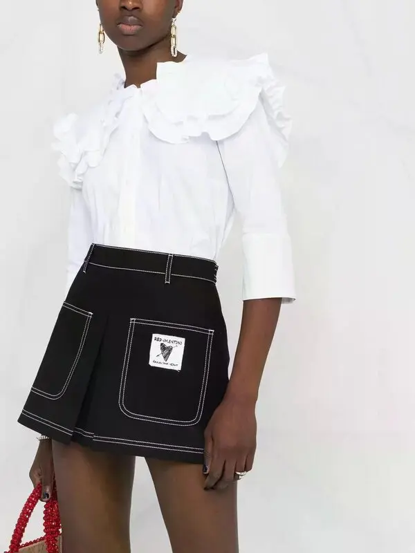 Red Valentino Logo-patch Skort