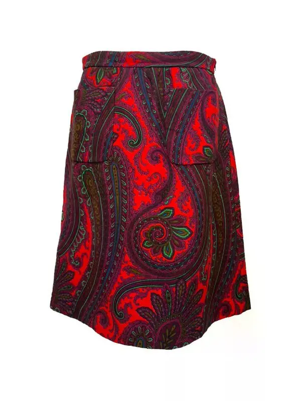 Miu Miu Paisley-print A-line Mini Skirt