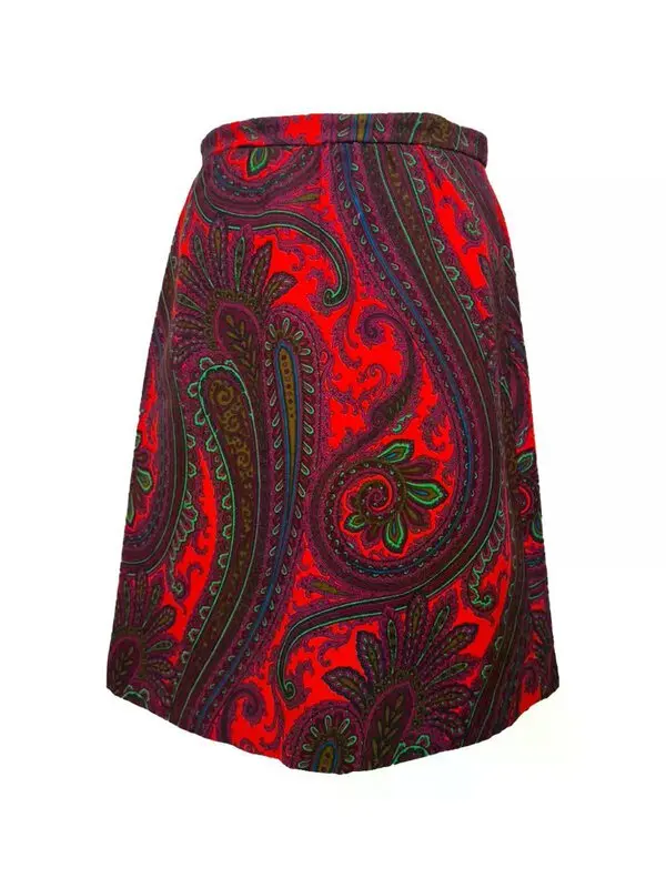 Miu Miu Paisley-print A-line Mini Skirt