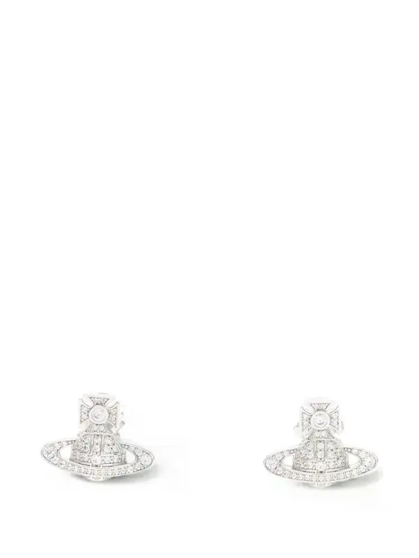 VIVIENNE WESTWOOD Carmela Bas Relief Earrings - Silver