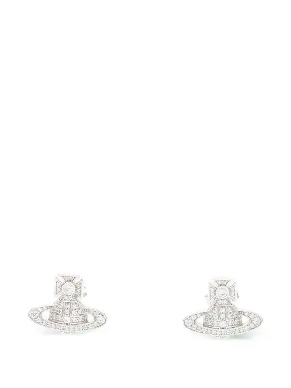 VIVIENNE WESTWOOD Carmela Bas Relief Earrings - Silver