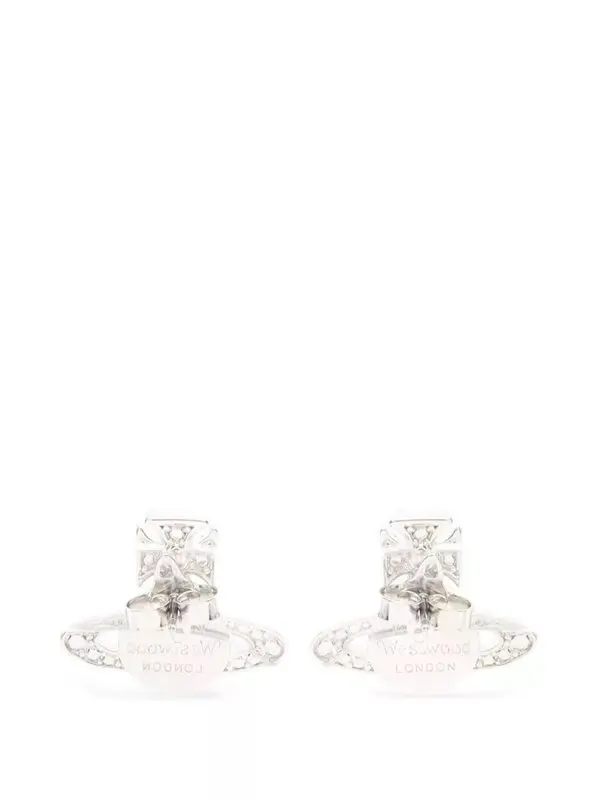 VIVIENNE WESTWOOD Carmela Bas Relief Earrings - Silver